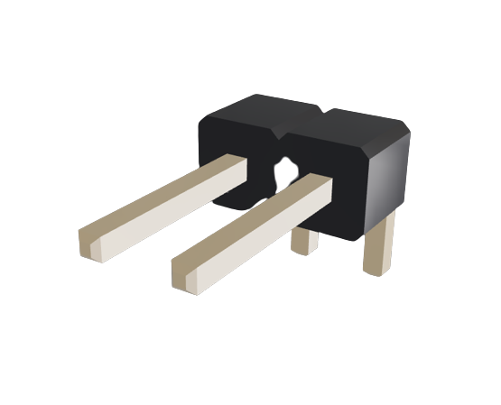 Schematic Symbol for Connector 01x02 Horizontal: Through hole...