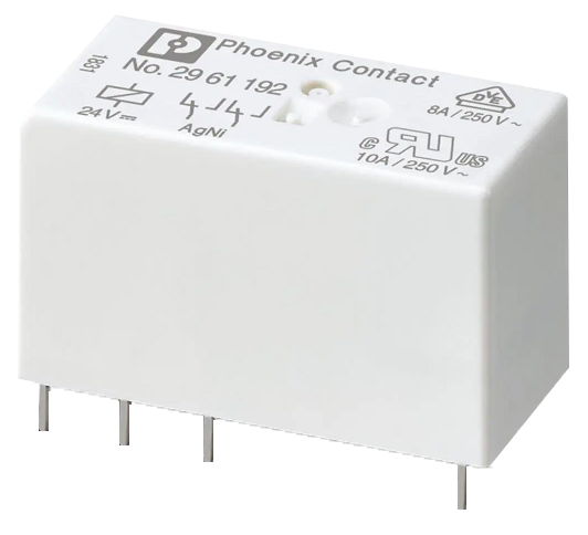Schematic Symbol for DPDT Relay 24VDC: MIN RELAY, 2 PDT, 24 VDC...