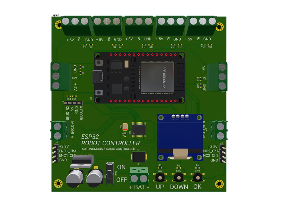 Schematic for ESP32 Robot Controller: Control board for autonomous...