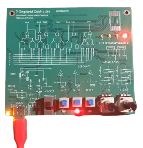 Schematic for 7-Segment Controller Rev B: This is a 7-segment...