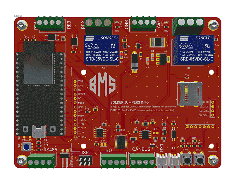 Schematic for ESP32 Battery Management System Controller Board: A...