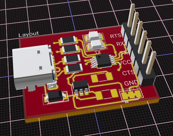 Schematic for CH340E USB-Serial Adapter: CH340E USB-Serial Adapter...
