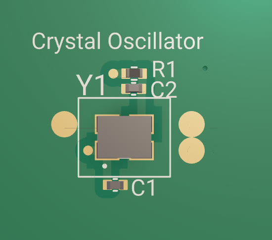 Schematic Symbol for Crystal Oscillator (12 MHz) Module: 12 MHz...