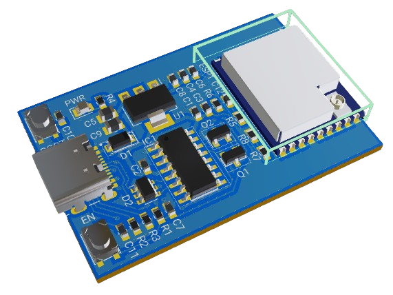 Schematic Symbol for ESP-WROOM-02U Module: This project is a...
