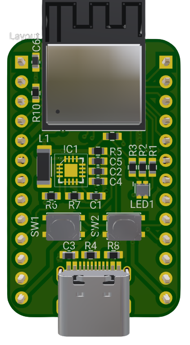 Schematic for ESP32-C6-MINI-1 Reference Design kzDh: This is a...