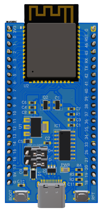 Schematic for ESP32-S2-SOLO-2 Reference Design: This project is a...