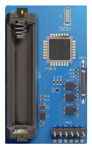 Schematic for LoRa Door and Window Sensor Reference Design: This...