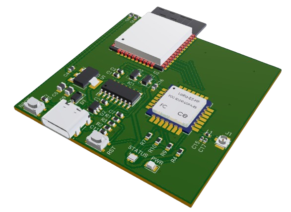 Schematic Symbol for LoRa to WiFi Gateway Module: This project is...