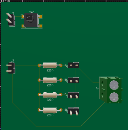 Schematic for Tarjeta de pruebas multiples resistencias: A board...