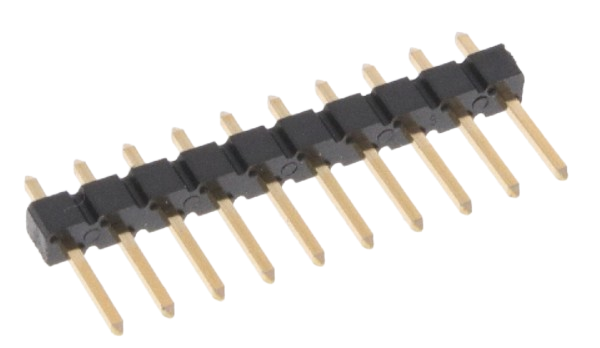 Schematic Symbol for Pin Header 01x10 2.54mm Vertical: Through...