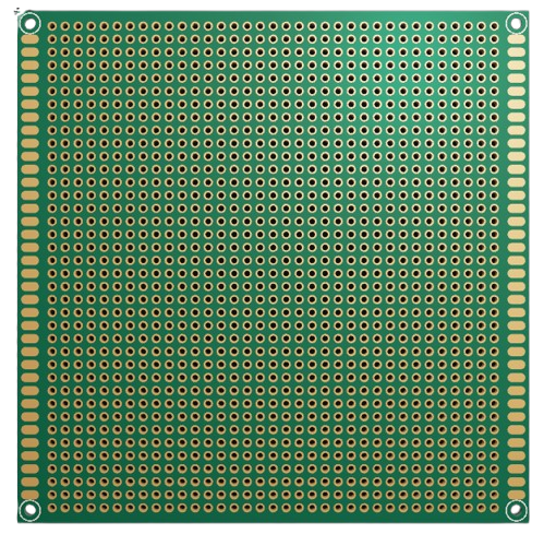 Schematic for Prototyping Board - 10x10cm - 2.54mm pitch:...
