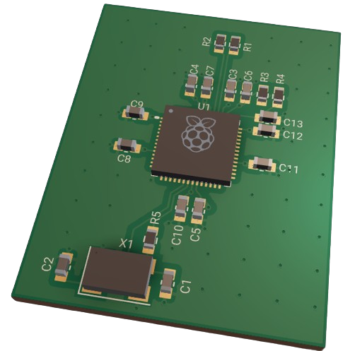 Schematic for RP2040 Simple Template: Basic project template for...