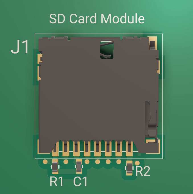 Schematic Symbol for SD Card Module: SD Card Circuit Module...