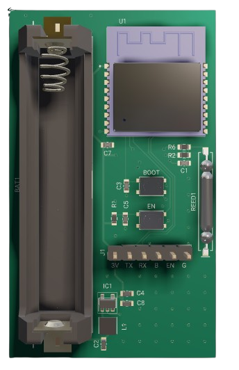 Schematic for Smart Home Magnetic Sensor Template: This project is...