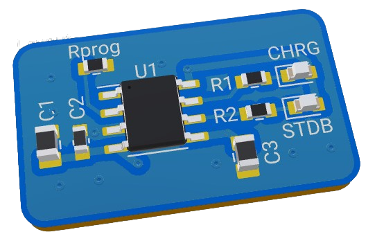 Schematic Symbol for TP4056 Module: Reference design for Li-ion...