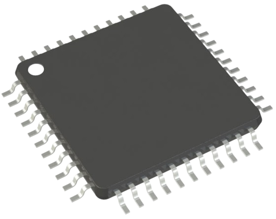 Schematic Symbol for ATMEGA32U4-AU: AVR series Microcontroller IC...