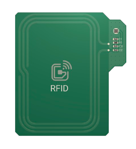 Schematic for RFID PCB Antenna Board: This is a compact, high-...